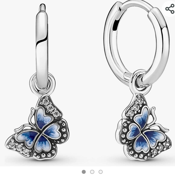 Jewelry | 3 Piece New Authentic Pandora Butterfly Necklace Set | Poshmark